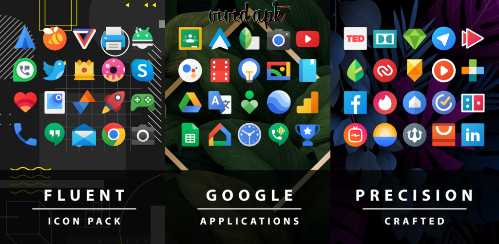 Fluent Icon Pack v1.6 Patched APK | vividapk | roosphx