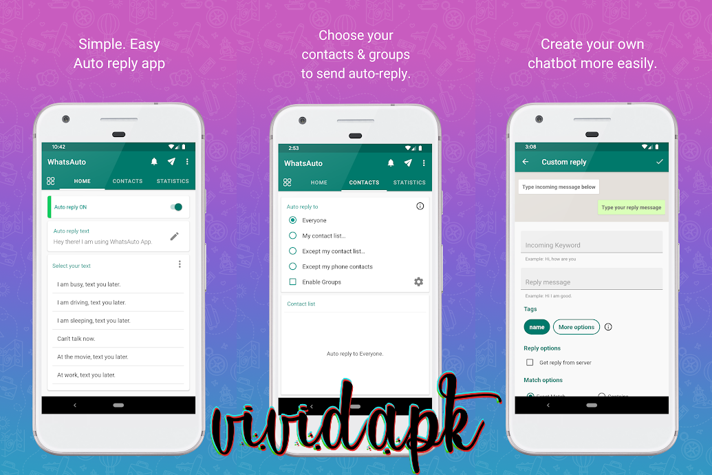 WhatsAuto - Reply App v2.27 Premium APK | vividapk | roosphx