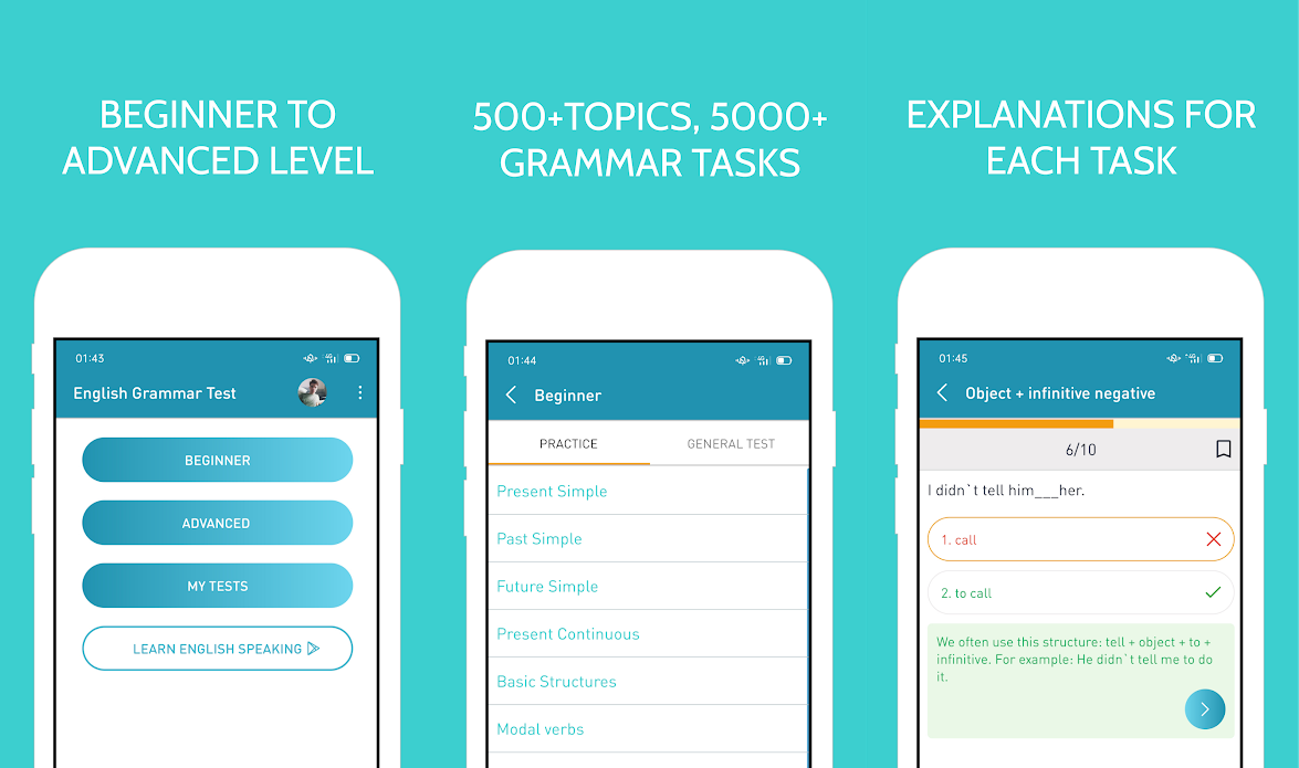 İngilizce Dilbilgisi Alıştırmaları v4.0.4 Premium APK | vividapk | roosphx