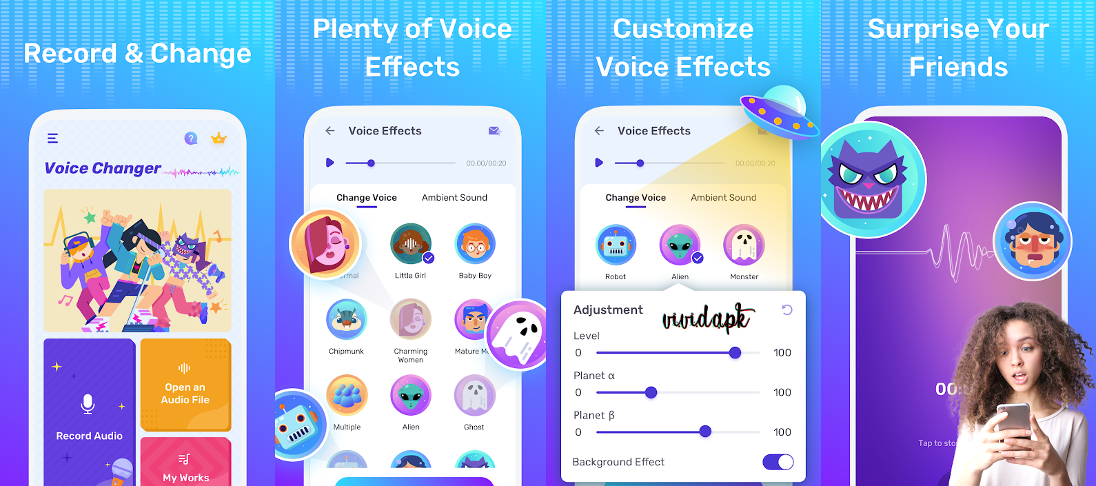 Voice Changer & Ses Değiştirici v1.02.17.0304 Pro APK | vividapk | roosphx